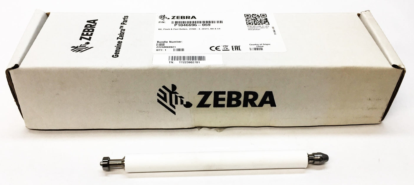Zebra Pinch and Peel Roller P1046696-059 NOS — governmenttransitsurplus.com