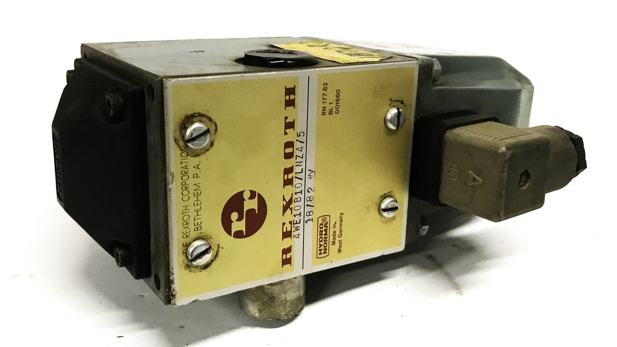 Hydronorma Rexroth Directional Solenoid Valve Assembly NOS ...