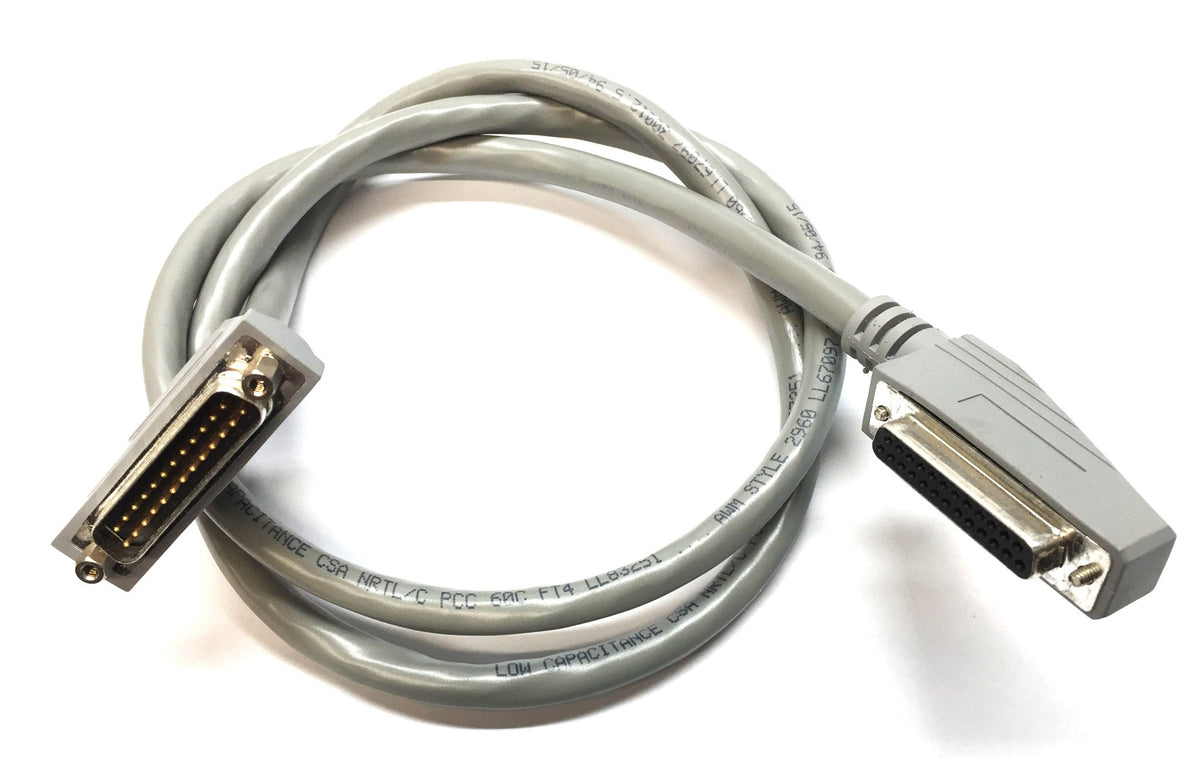 AMP Custom Angle 4' DB25 Pin Male to DB25 Female Legacy Cord (LL67097 ...