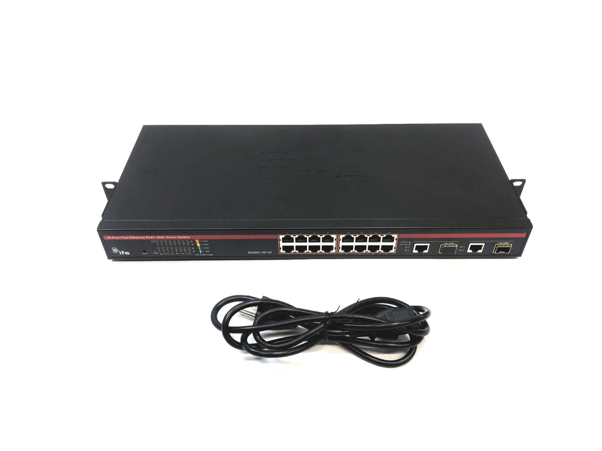Interlogix Switch inteligente web Ethernet PoE+ de 16 puertos ES2402 ...