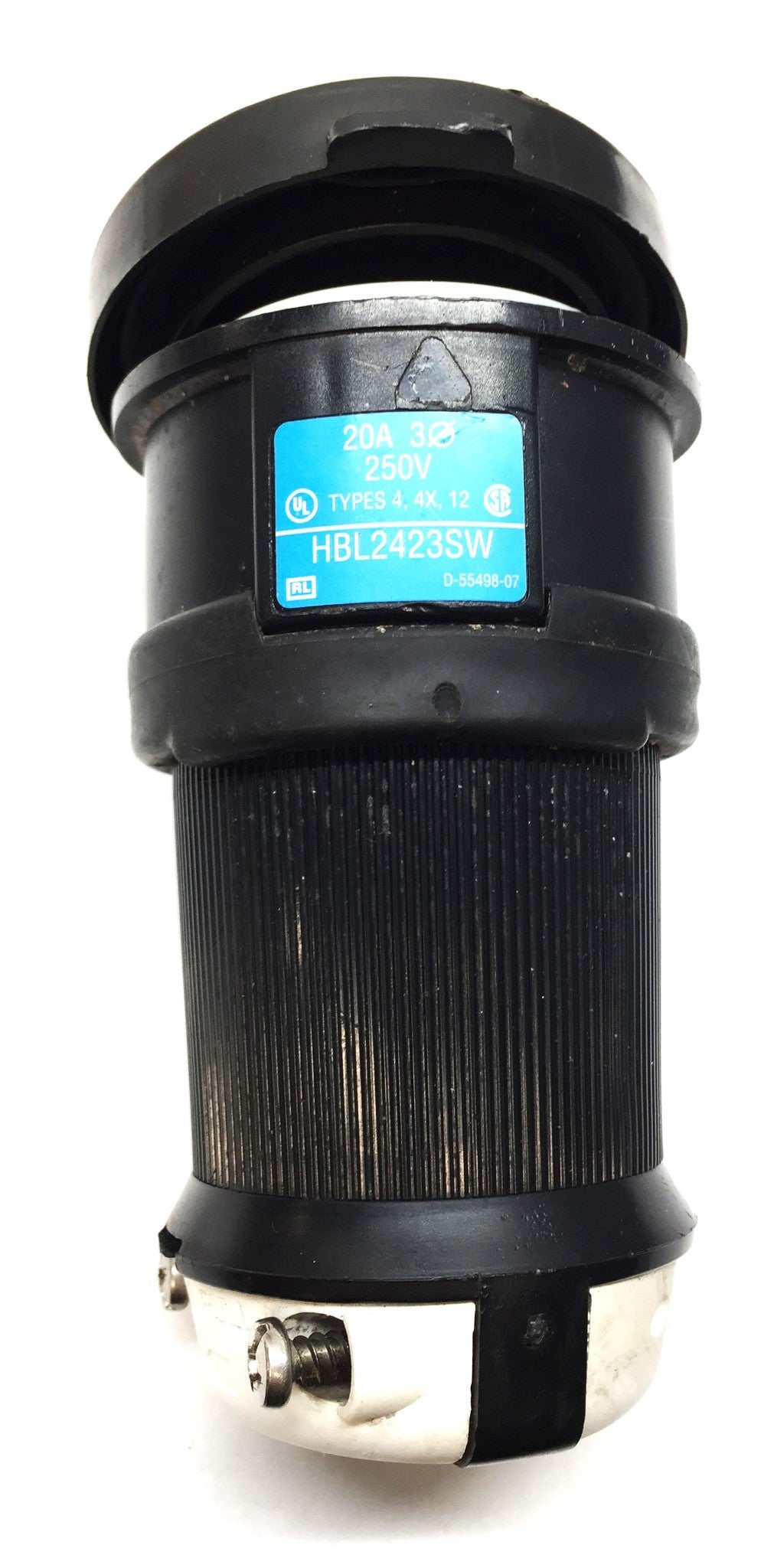Hubbell 20A/250V Twist-Lock Connector Safety Shroud Body HBL2423SW NOS ...