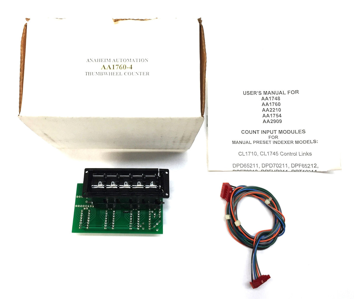 Anaheim Automation Thumbwheel Counter AA1760-4 NOS ...