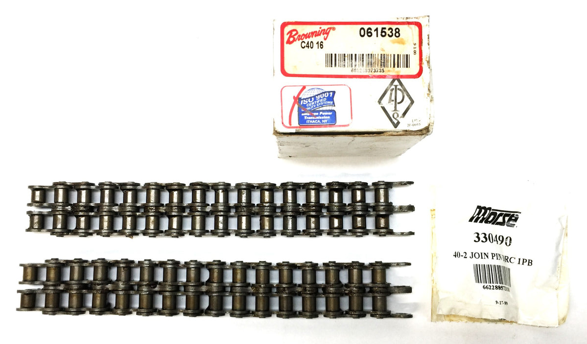 Browning C40 16 Coupling Roller Chain 061538 [Lot of 2] NOS ...