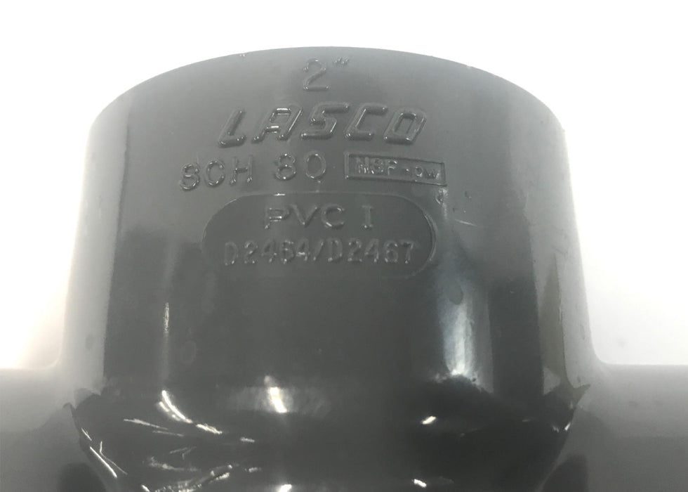 LASCO PVC-I SCH 80 2" Slip x Slip x Slip Tee D2464/D2467 NOS ...