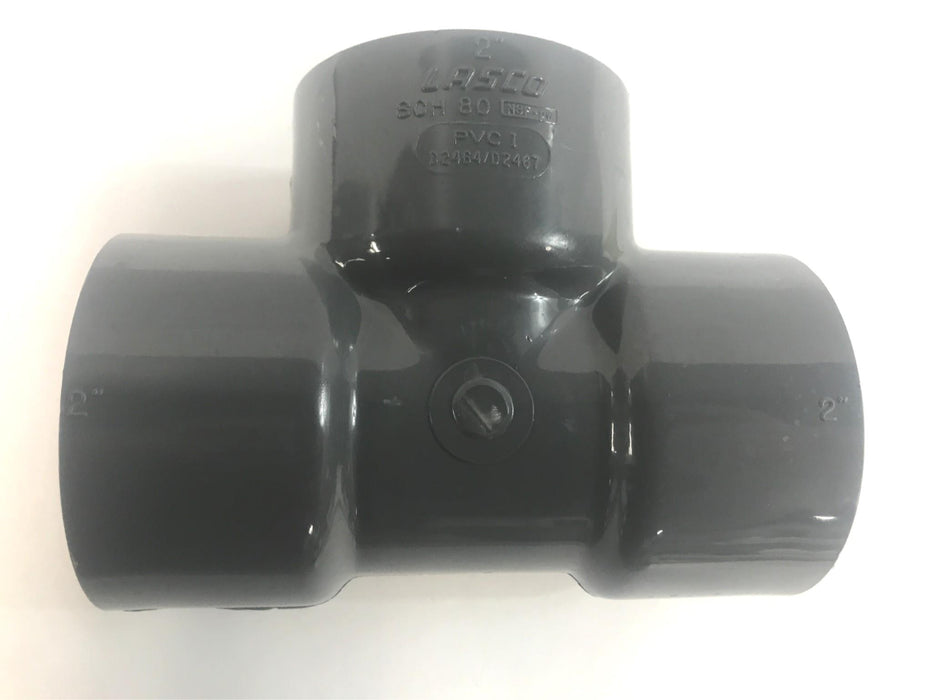 LASCO PVC-I SCH 80 2" Slip x Slip x Slip Tee D2464/D2467 NOS ...