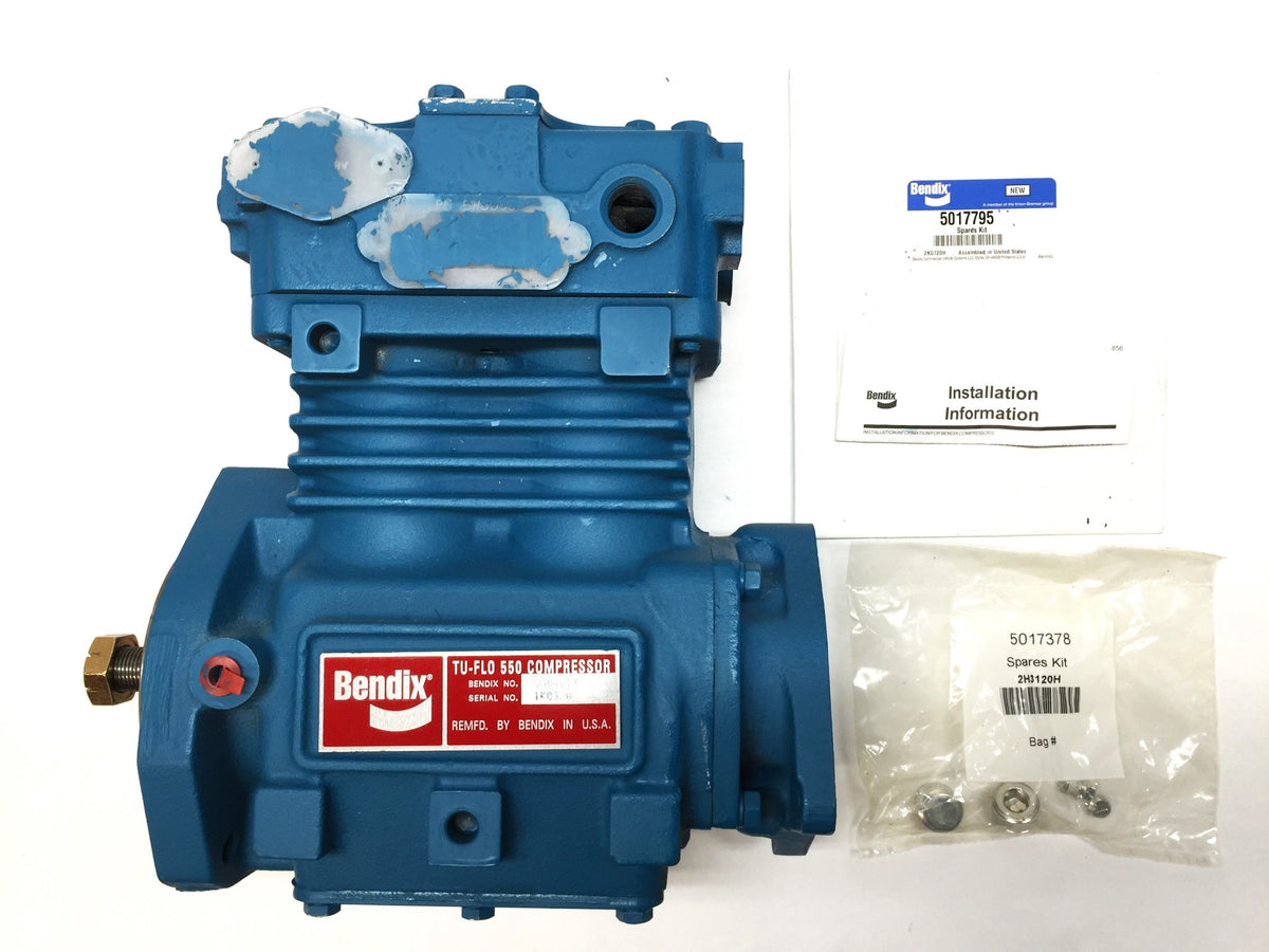 Bendix TU-FLO 550 Air Brake Compressor 5004613 REMANUFACTURED ...