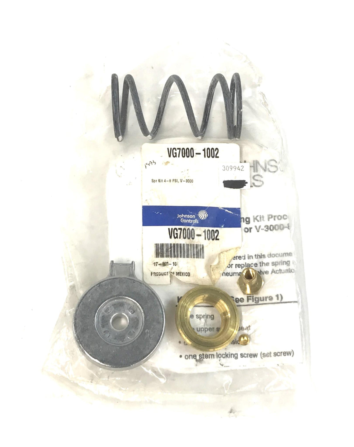 Johnson Controls Spring Kit 4-8 PSI V-3000 VG7000-1002 NOS ...