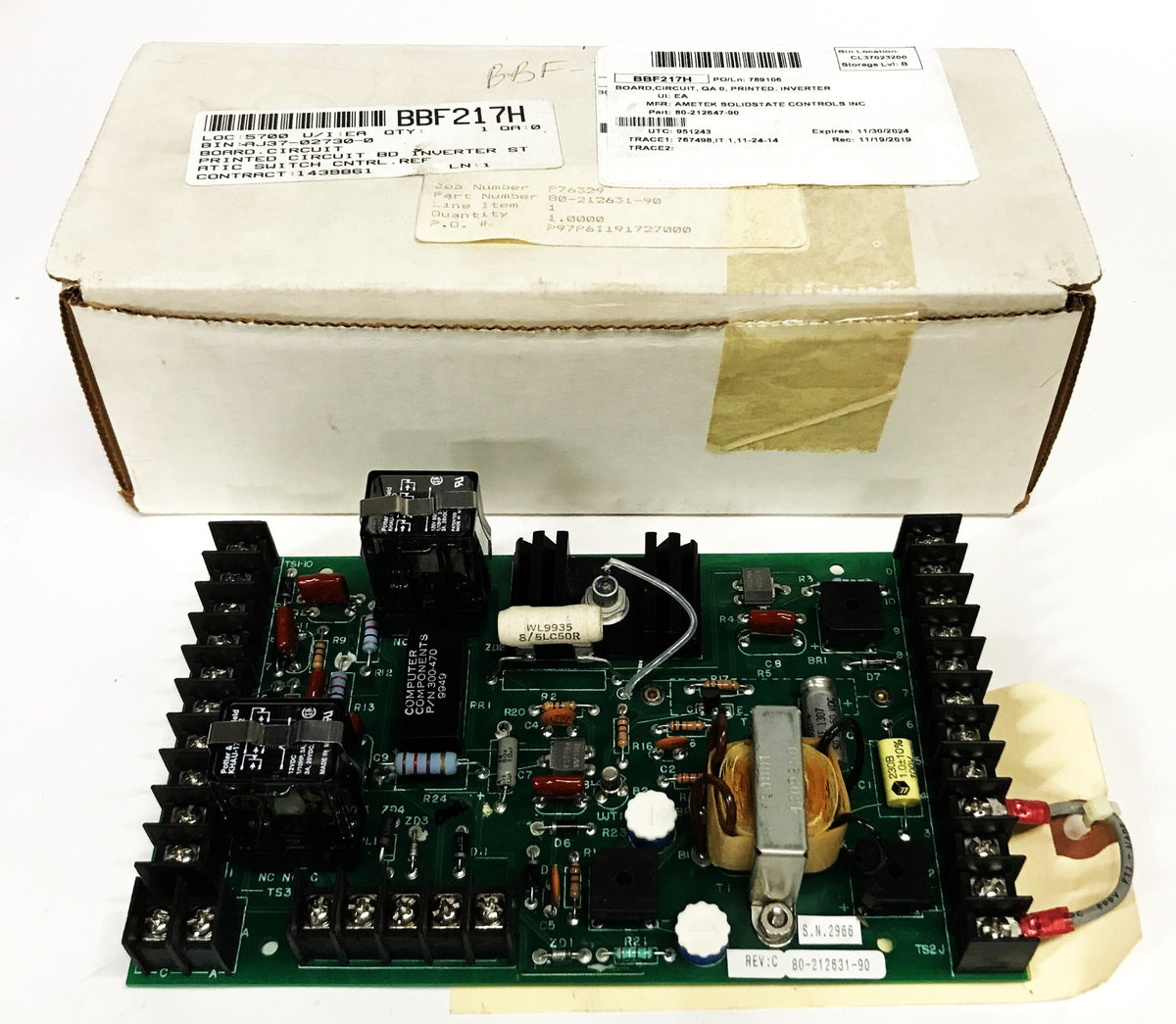 Ametek Static Switch Circuit Board 80-212647-90 NOS ...