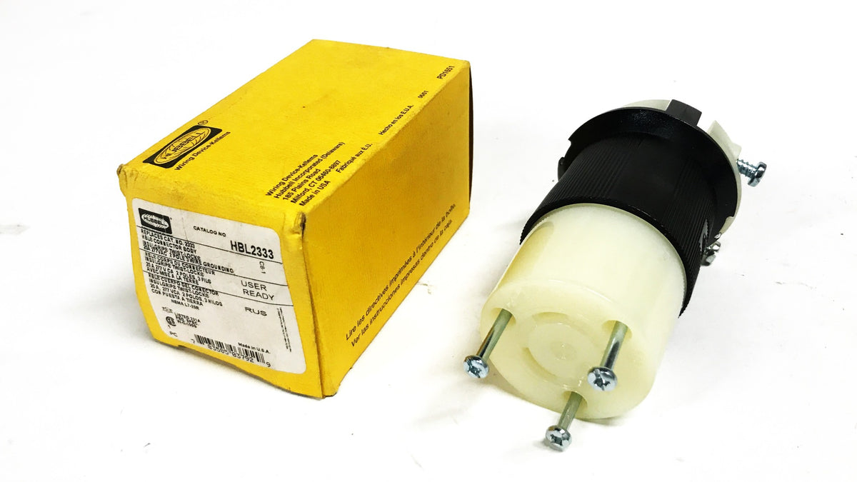 Hubbell Twist-Lock AC Connector HBL2333 NOS — governmenttransitsurplus.com