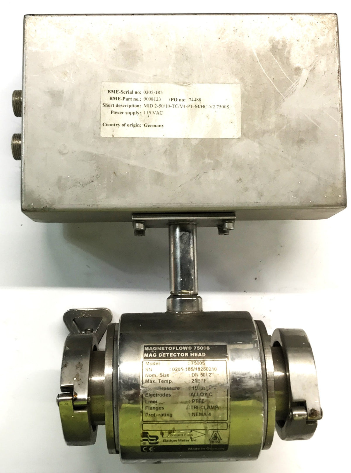 Magnetoflow 7500S Mag Detector Head 9008123 USED ...