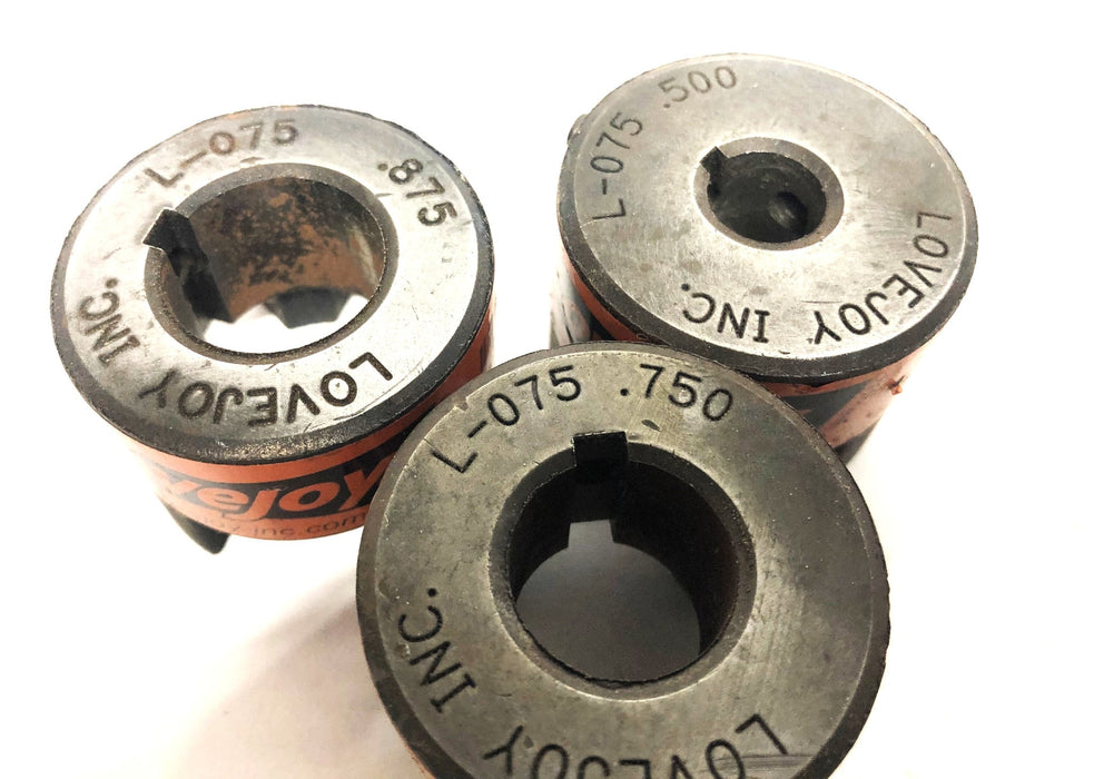 Lovejoy Jaw Coupling Hub L-075 .750 .500 .875 [Lot of 3] NOS — governmenttransitsurplus.com