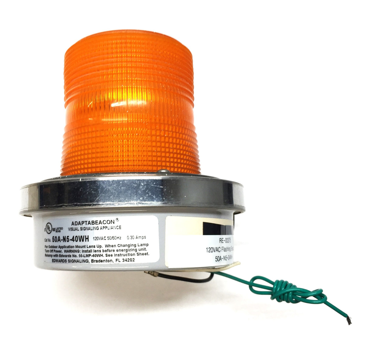 Edwards Adaptabeacon Visual Signaling Appliance 120Vac/50-60Hz 50A-N5 ...