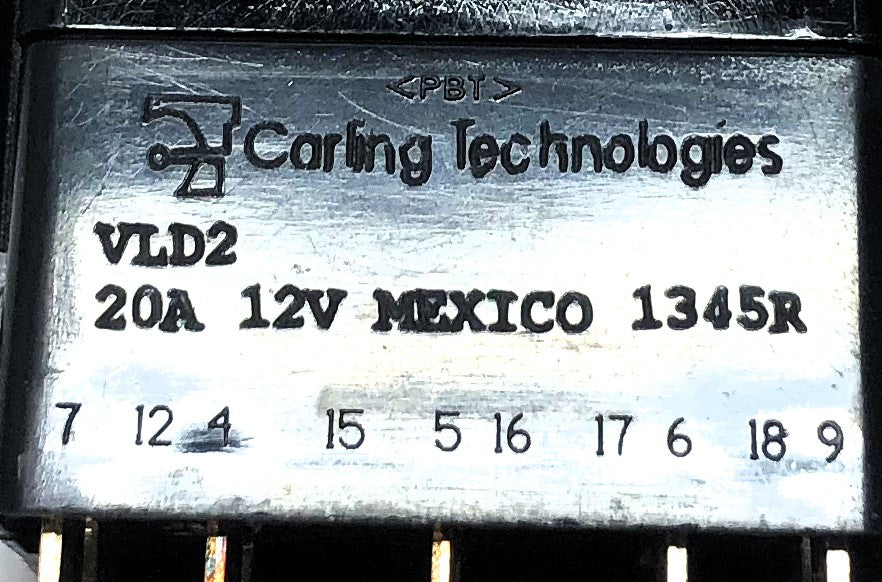 Carling 20A 12V 8 Terminal Momentary Rocker Switch VLD2 (1345R) [Lot o ...