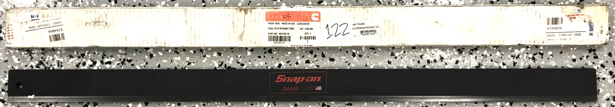 Snap On 35" Precision Straight Edge Tool GA535 NOS — governmenttransitsurplus.com