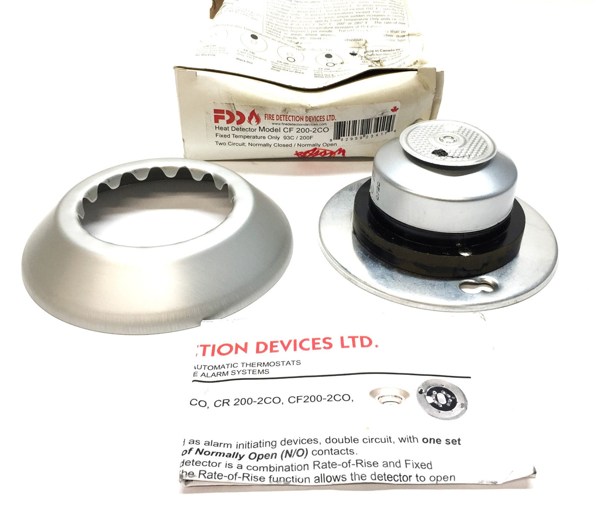 FDD Thermoflex Dual Circuit Heat Detector CF200-2CO NOS ...