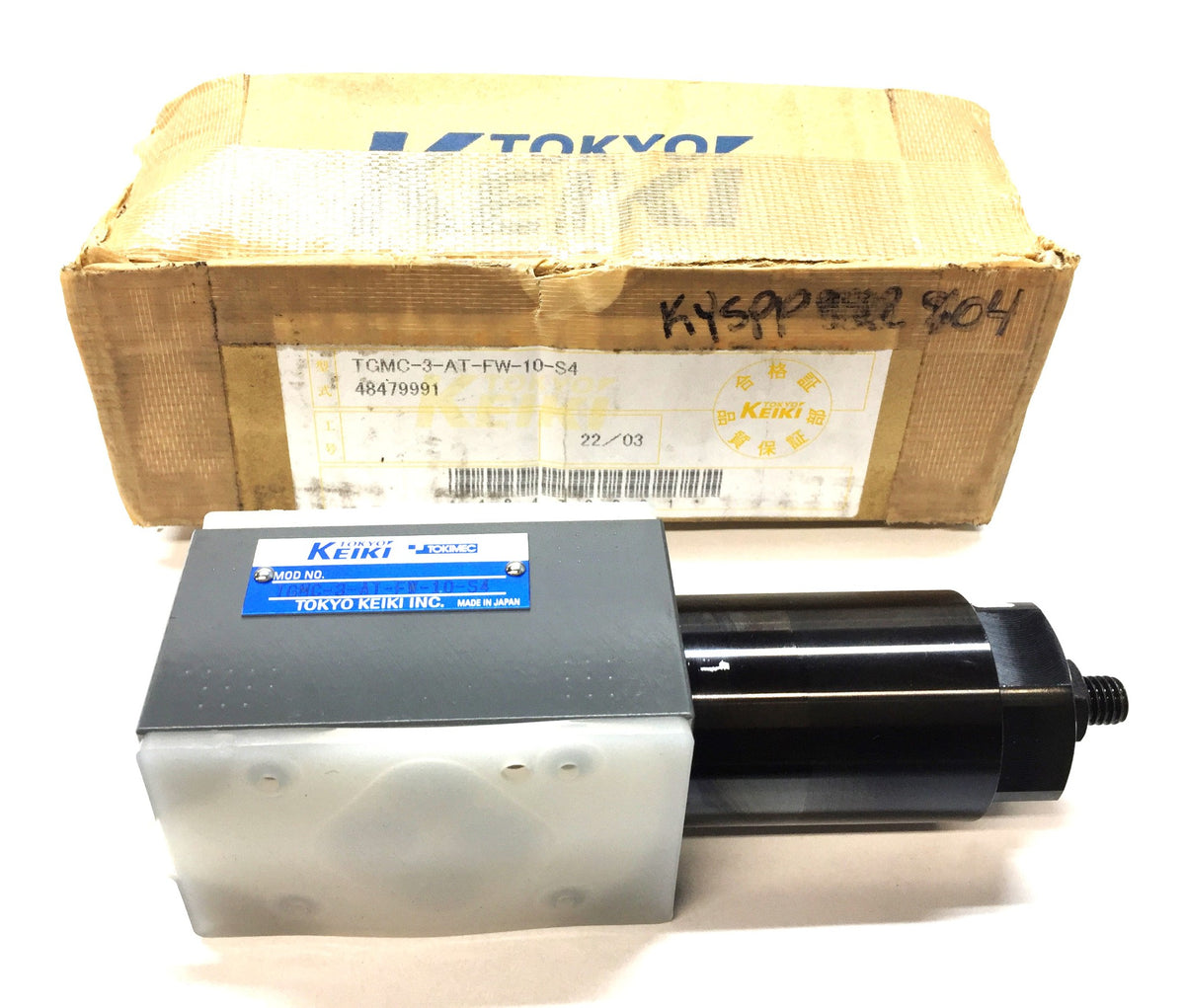 Tokimec Tokyo Keiki Pressure Relief Valve TGMC-3-AT-FW-10-S4 NOS ...