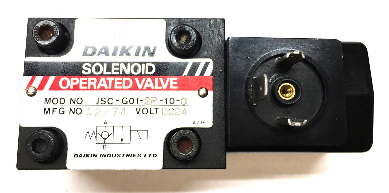Válvula accionada por solenoide Daikin JSC-G01-2P-10-C NOS — governmenttransitsurplus.com
