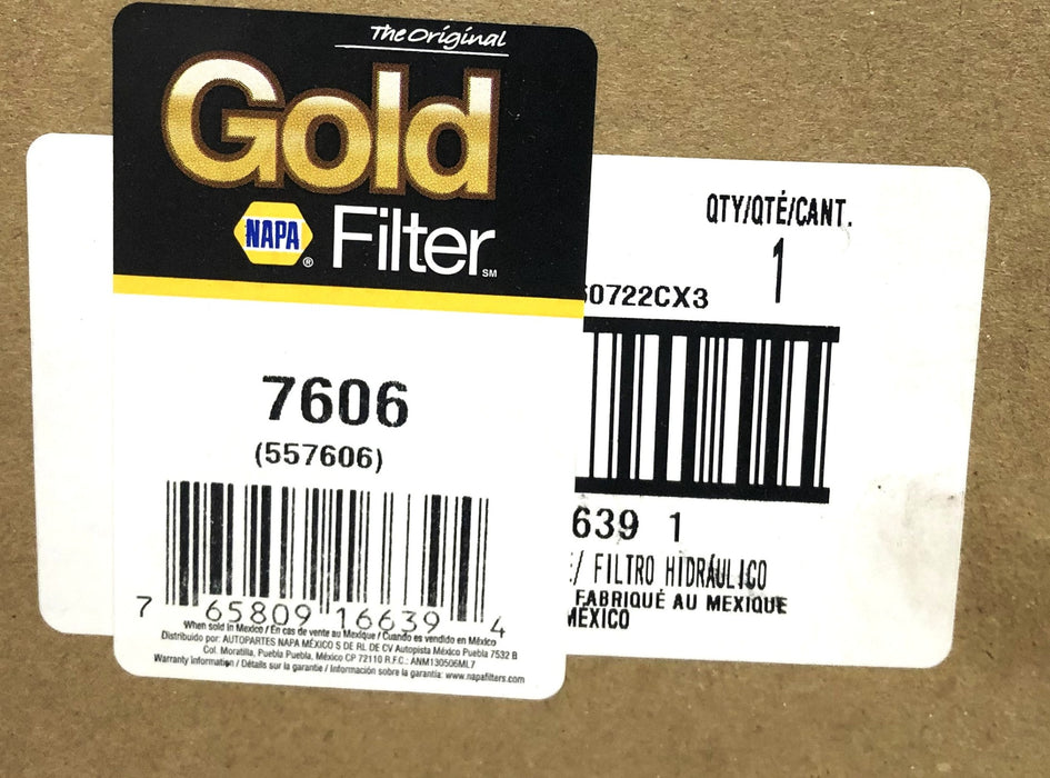 NAPA Gold Hydraulic Oil Filter 7606 (557606) NOS ...