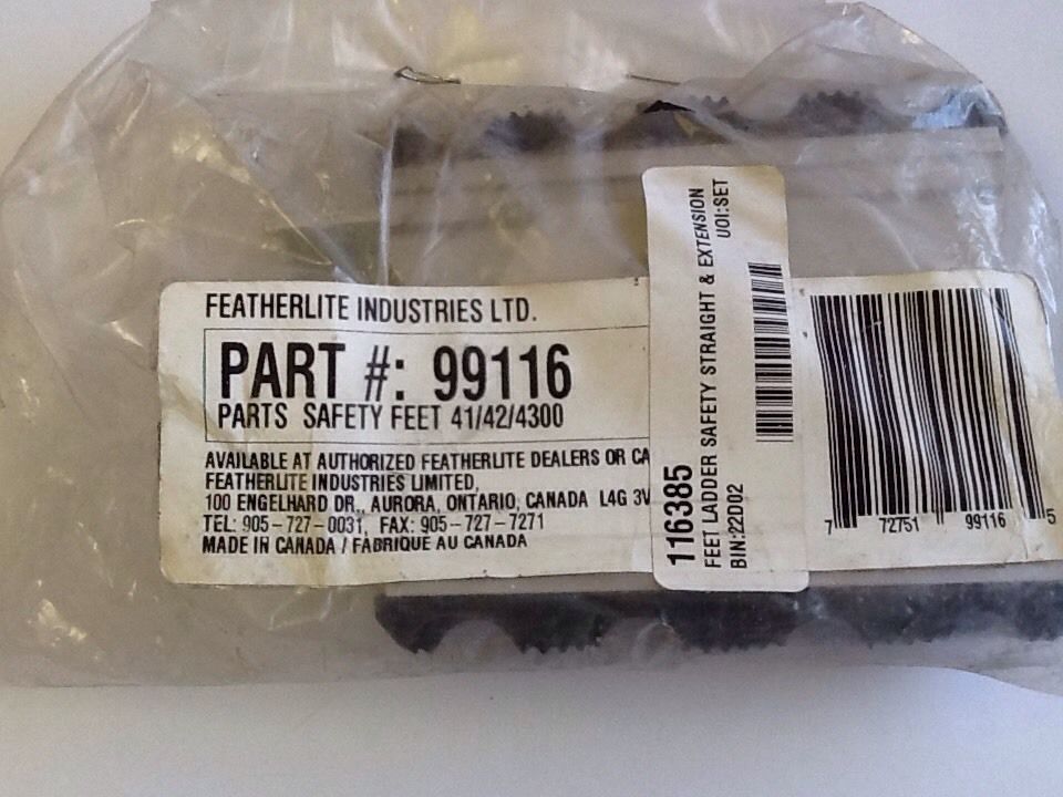 Featherlite 99116 Extension & Straight Ladder Safety Feet 2/kit NOS ...