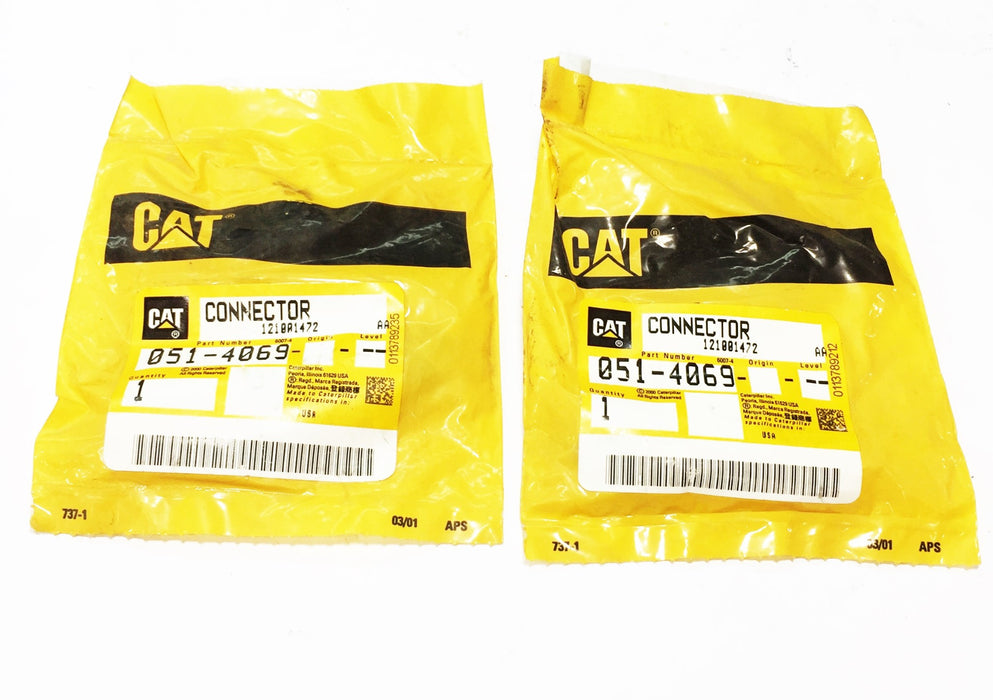 Caterpillar CAT OEM Connector 051-4069 [Lot of 2] NOS ...