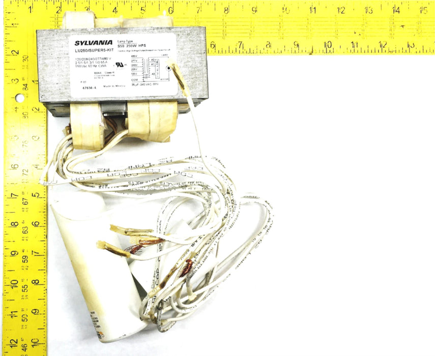 Sylvania Lumalux S50 250W HPS Magnetic Ballast LU250/SUPER5-KIT (47634 ...