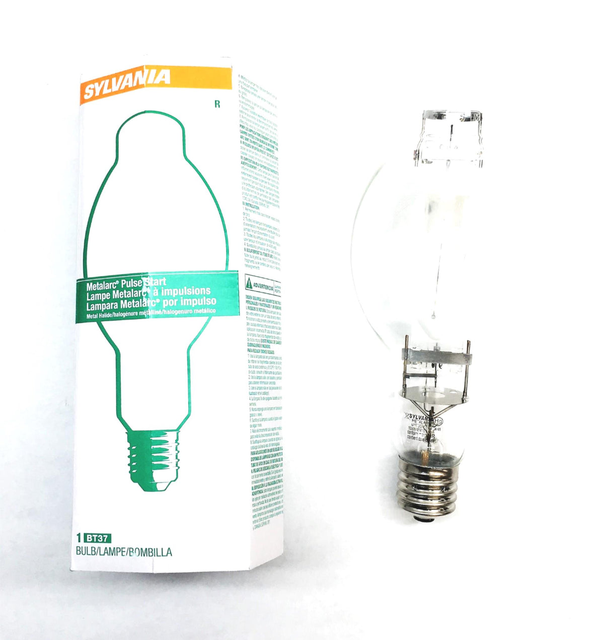 Sylvania Metalarc Pulse Start Metal Halide BT37 1000W Light Bulb M1000 ...