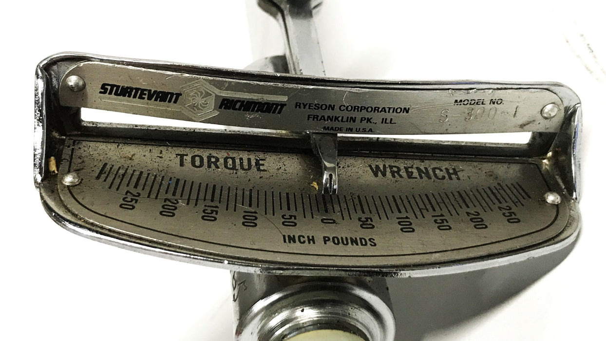 Sturtevant Richmont 3/8 inch Drive Flat Beam Memory Torque Wrench S-30 ...