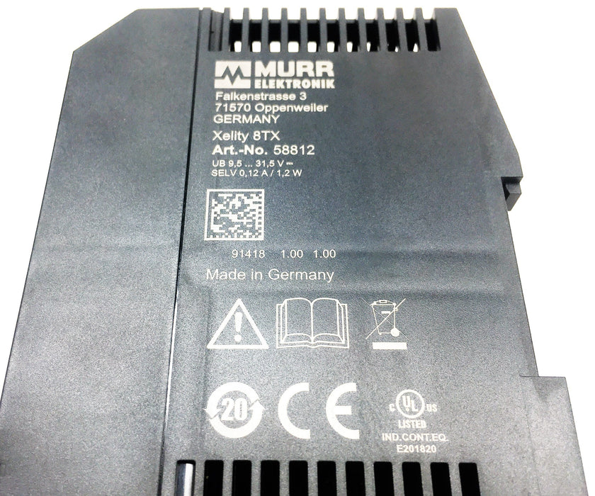 Murr Elektronik Xelity 8TX Switch Ethernet Unmanaged 8 Port 58812 NOS ...