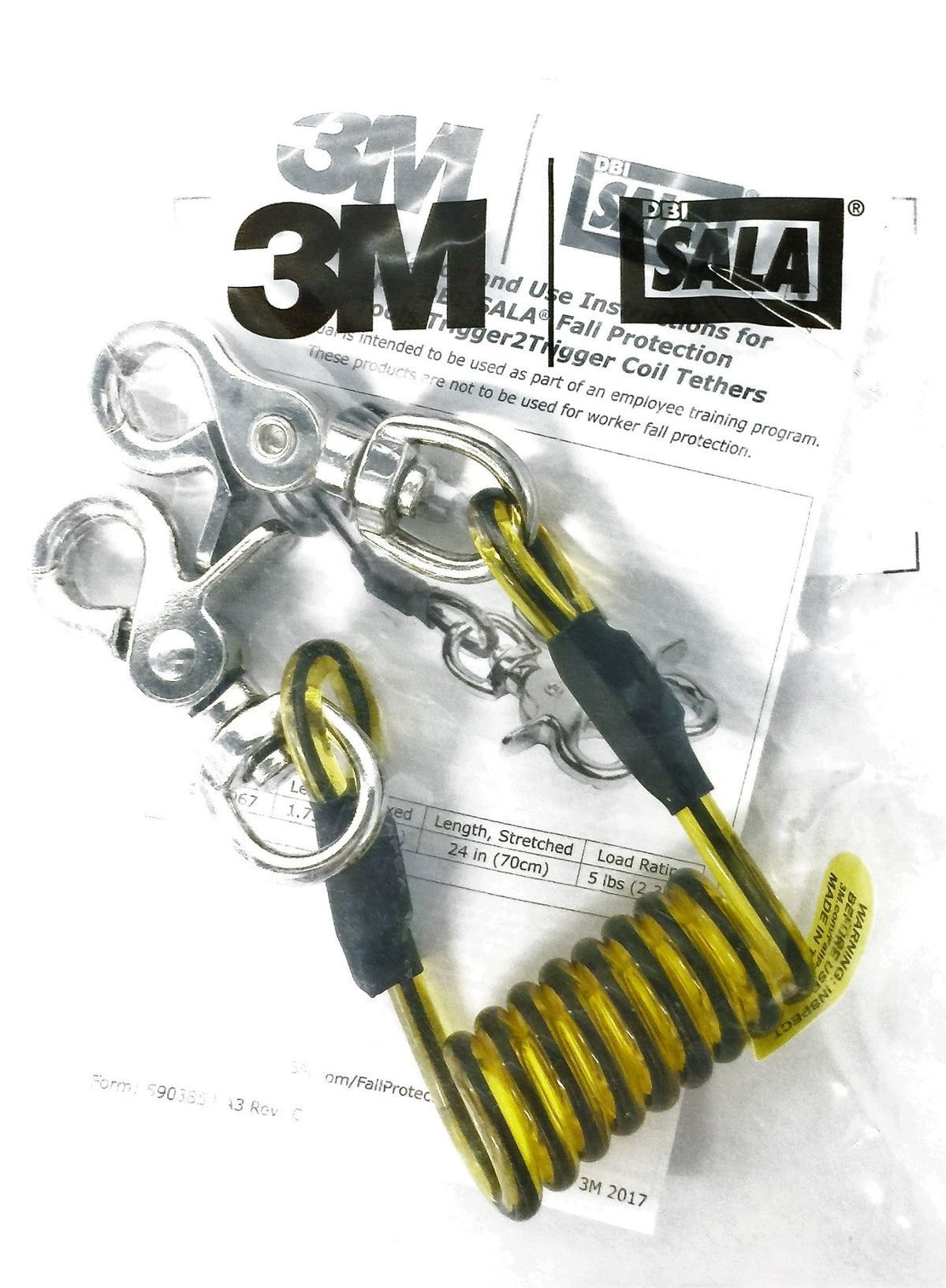 3M Fall Protection Tether Coil Trigger to Trigger 1500067 NOS ...