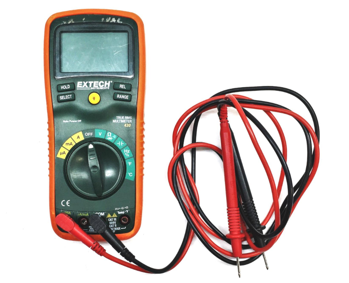 Extech Instruments Digital True RMS Multimeter With Probes 430 USED ...