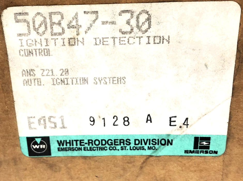 White-Rodgers Ignition Detection Control 50B47-30 (153-1605) NOS ...