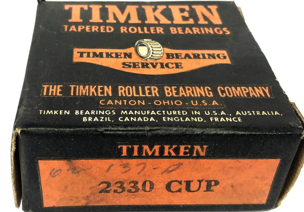Timken Tapered Roller Bearing Cup 2330 NOS — governmenttransitsurplus.com