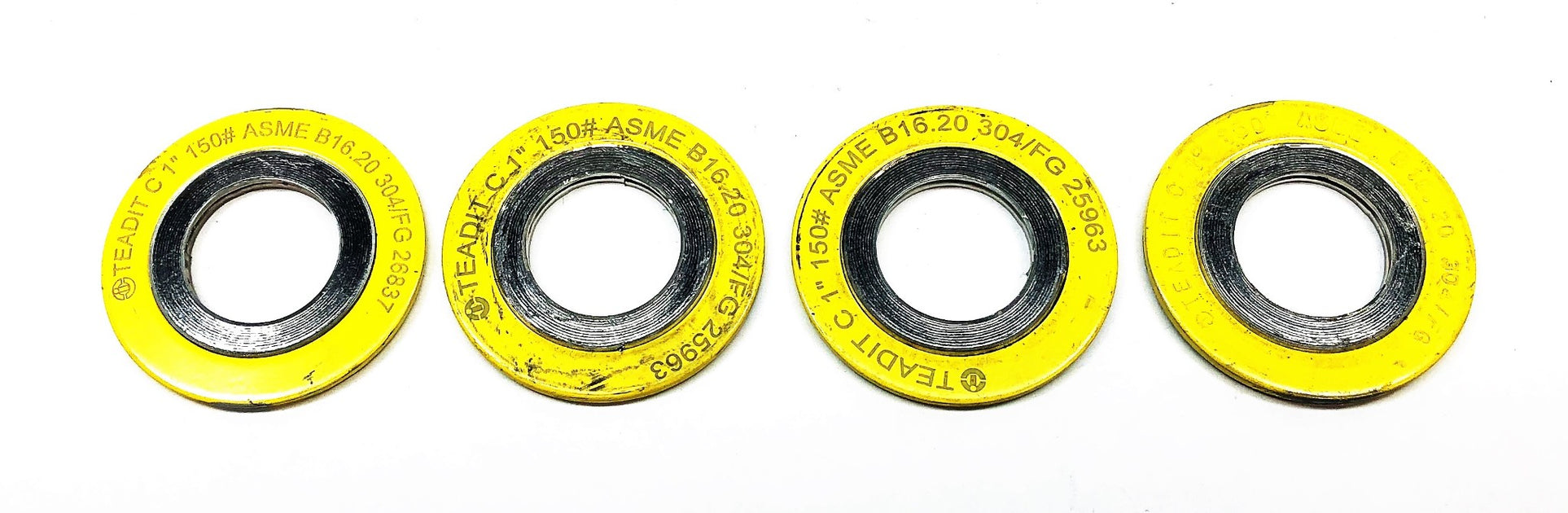 Teadit Assorted 1 Inch B16.20 304/FG Gasket 150 ASME [Lot of 4] NOS ...