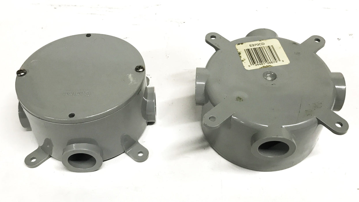 Carlon PVC 4-1/2 inch Conduit Junction Box E970CD [Lot of 2] NOS ...