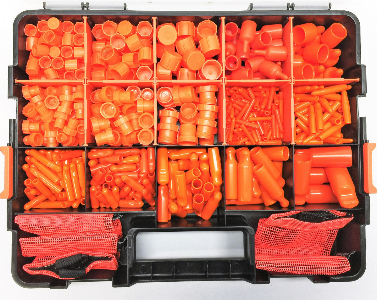 HDX Organizer Case of Assorted FME Caps/Plugs and Utility Bags NOS ...