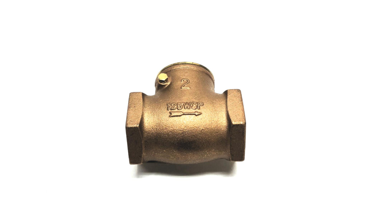 WATTS 2" Brass Swing Check Valve 125WSP NOS — governmenttransitsurplus.com