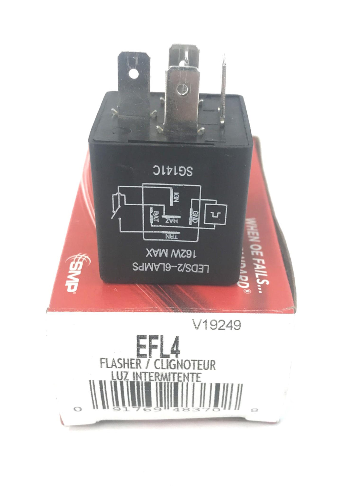 Standard Motor Products 12V Electronic Flasher EFL4 NOS ...