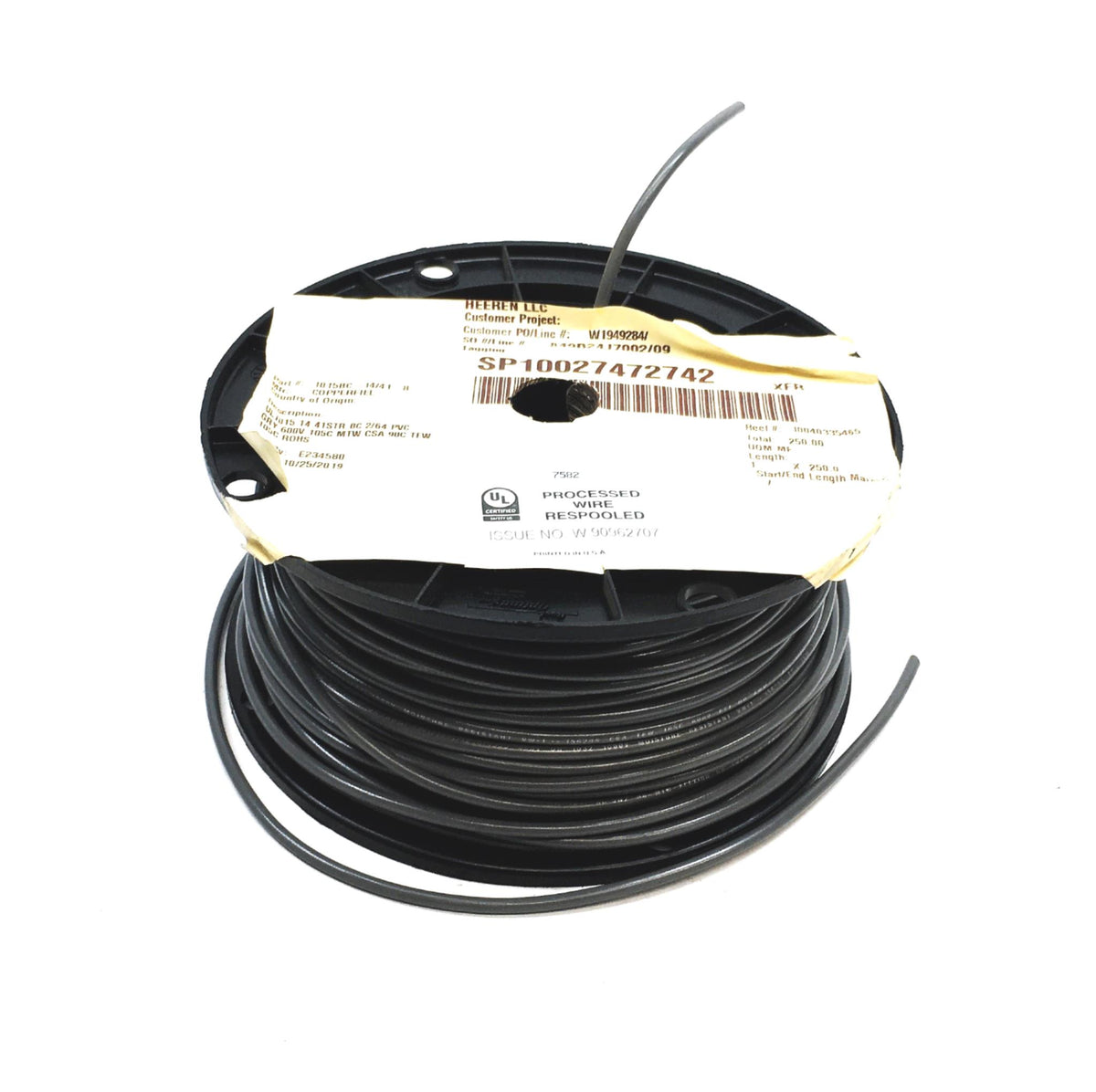 Copperfield Processed Wire Respooled Hook Up Wire Cable 1015BC-14/41-8 ...