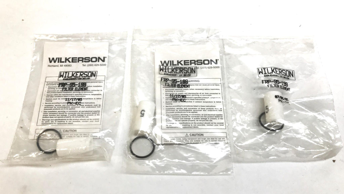 Wilkerson Filter Element Kit with "O" Ring FRP-95-199 [Lot of 3] NOS ...