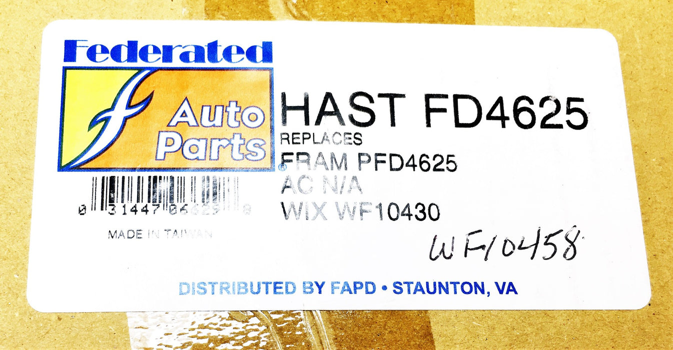 Federated Auto Parts Fuel Filter Set FD4625 NOS ...