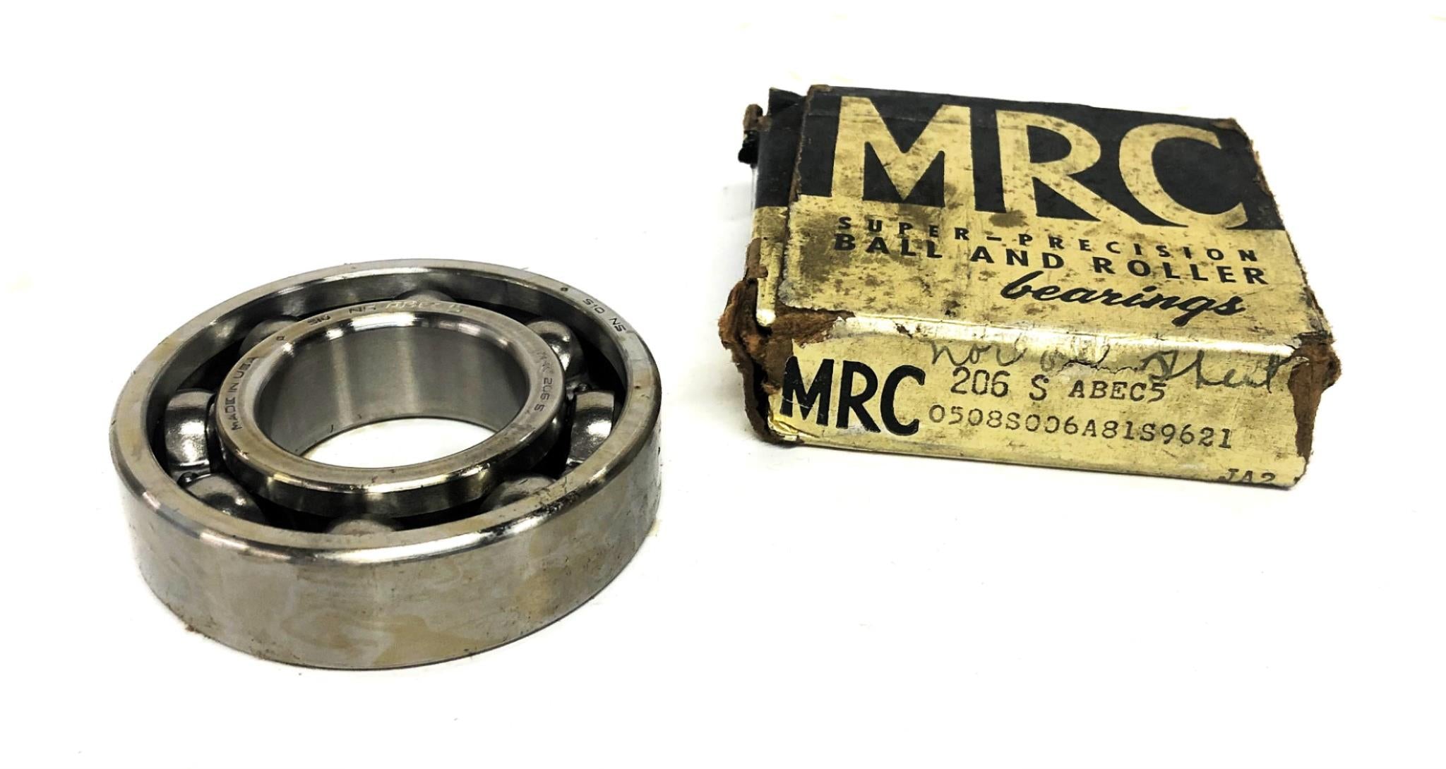 MRC Gurney ABEC5 Angular Contact Ball Bearing 206S NOS ...