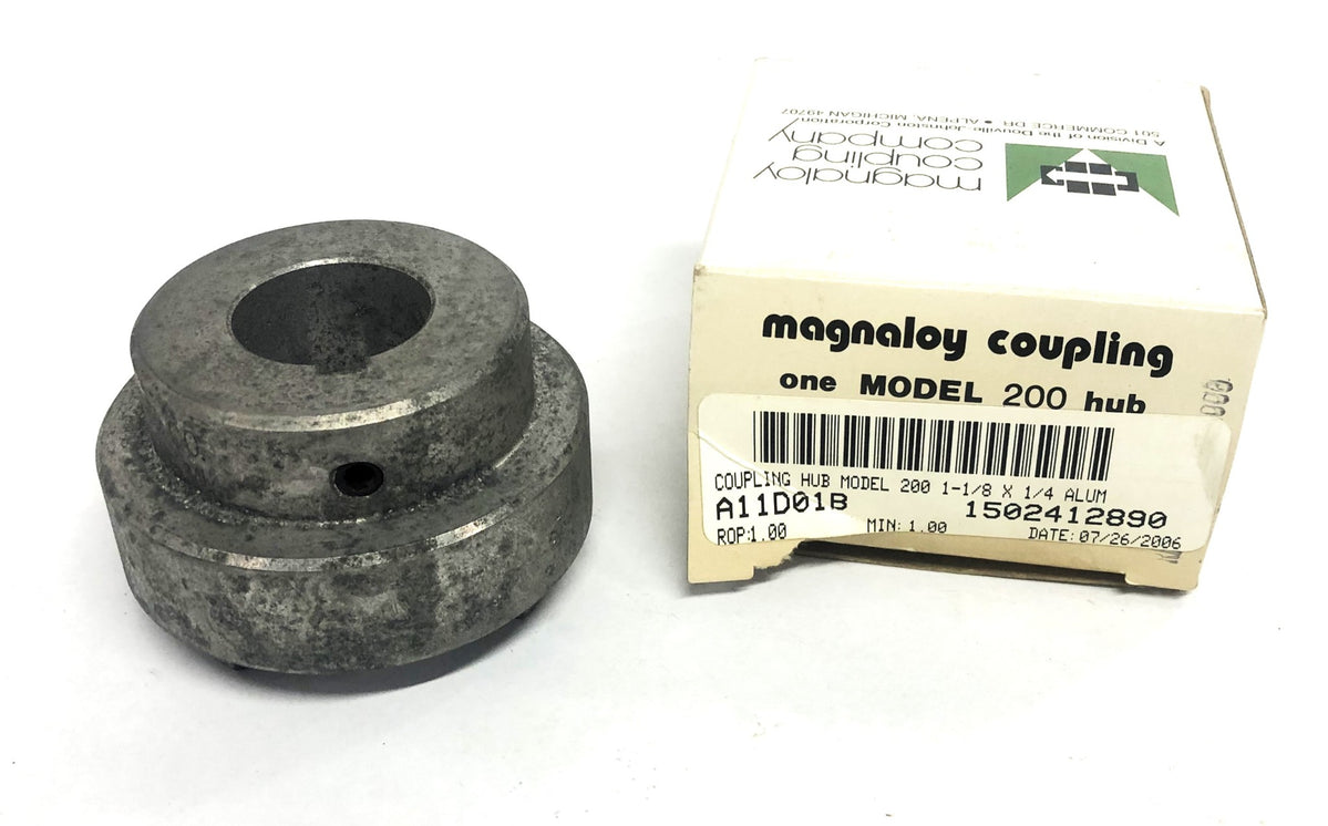 Magnaloy 1-1/8X1/4 Coupling Hub M200 NOS — governmenttransitsurplus.com