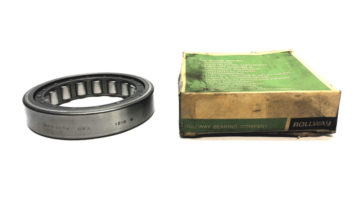 Rollway Cylindrical Roller Bearing 1212B NOS — governmenttransitsurplus.com