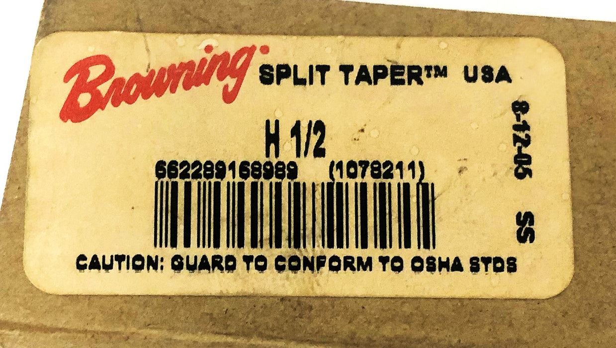 Browning Split Taper Bushing H1/2 NOS — governmenttransitsurplus.com