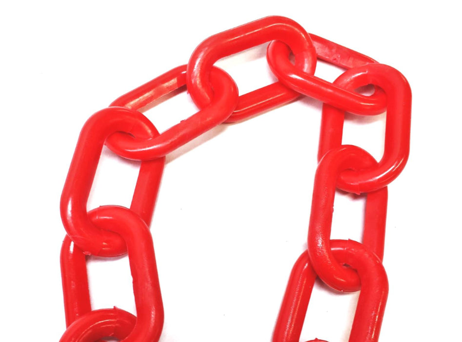 Mr. Chain 100 Foot Red 2 Inch Heavy Duty Plastic Chain Barrier 51005-1 ...