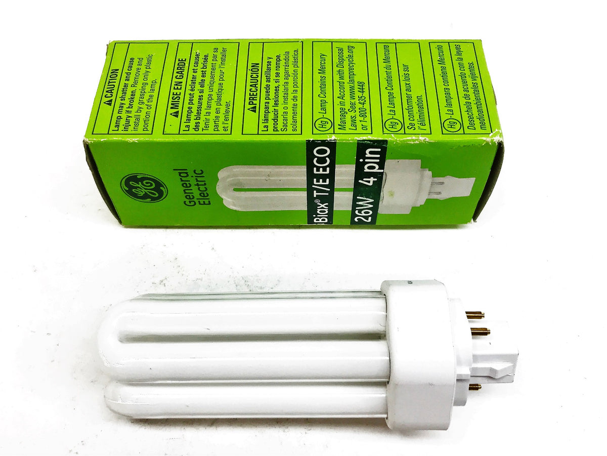 General Electric 4 Pin 26 Watt Fluorescent Lamp F26TBX [Lot of 5] NOS ...