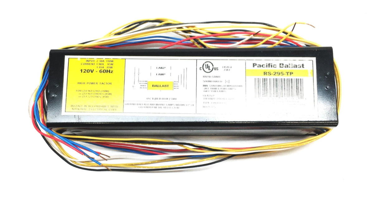 Pacific Ballast 2 Lamp 120V 60Hz Rapid Start Ballast RS-295-TP USED ...