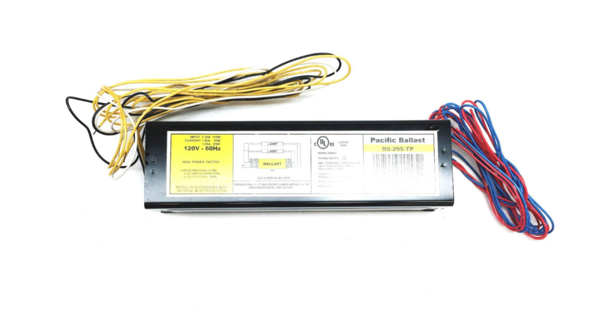 Pacific Ballast 2 Lamp 120V 60Hz Rapid Start Ballast RS-295-TP NOS ...