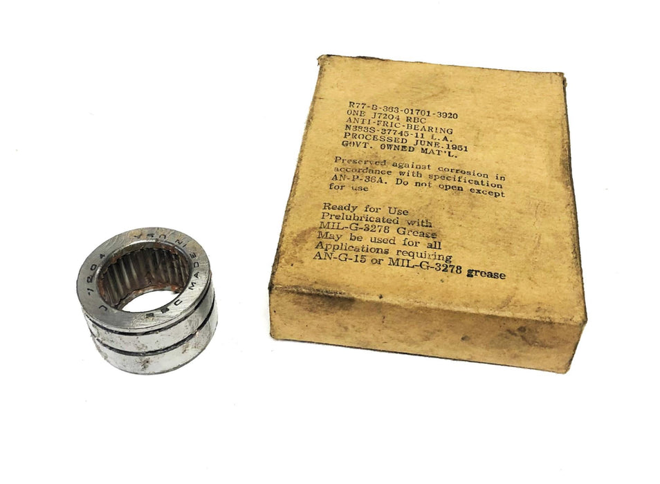 RBC Anti Friction Needle Bearing J7204 NOS — governmenttransitsurplus.com