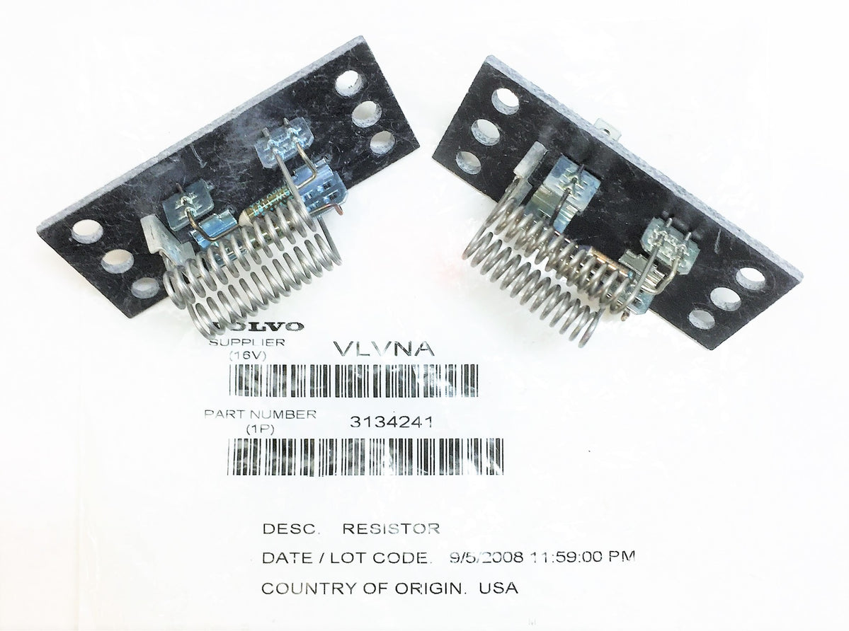 VOLVO Blower Resistor 3134241 [Lot of 2] NOS — governmenttransitsurplus.com